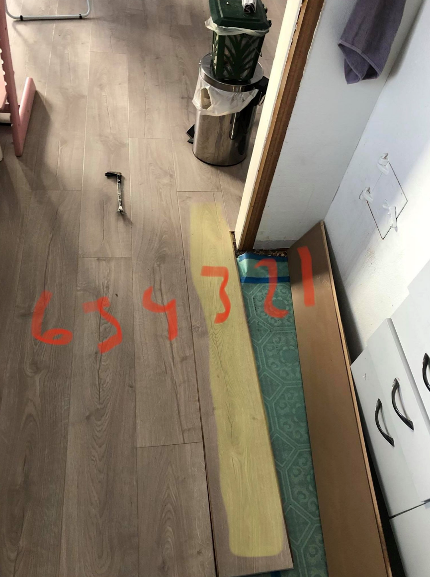 Fjerne deler av gulv, uten å fjerne for mye - Tips mottas med takk ...