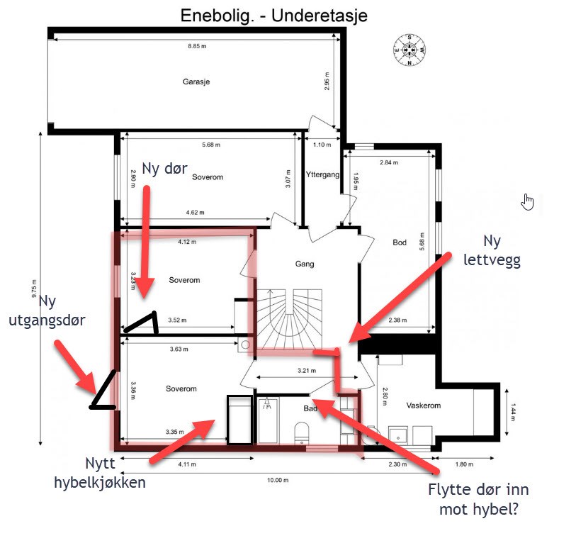 Etablering av hybel i kjeller - ByggeBolig