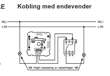 Dimmer som virker 100% sammen med trappevender. - ByggeBolig