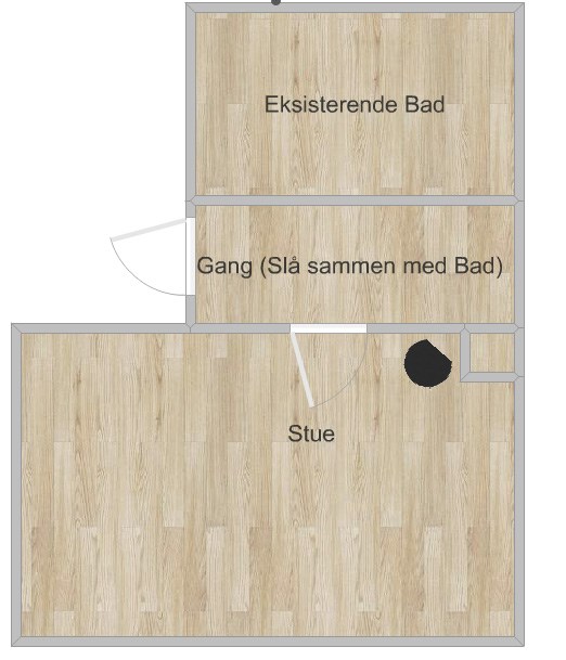 Kle inn brannmur/pipe med baderomspanel. - ByggeBolig