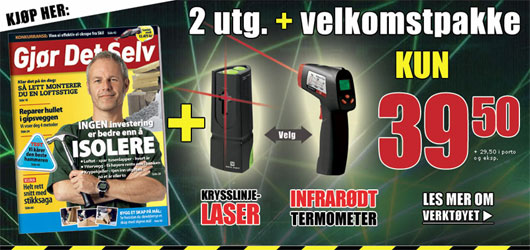 Gjørd Det Selv : Velkomstpakke med IR-termometer og krysslinjelaser ...