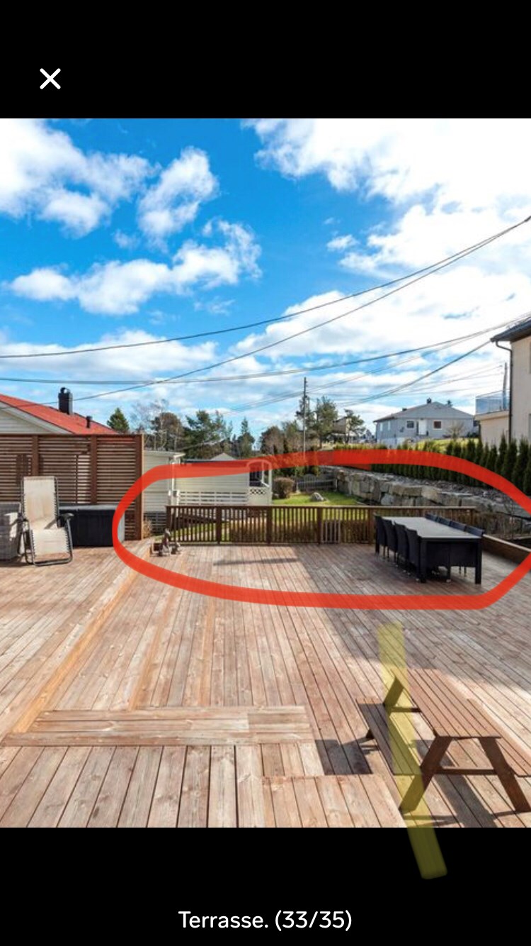 Hvordan konstruere port i gjerde/rekkverk på markterrasse - ByggeBolig