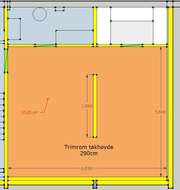 Belysning til hjemme trimrom. - ByggeBolig