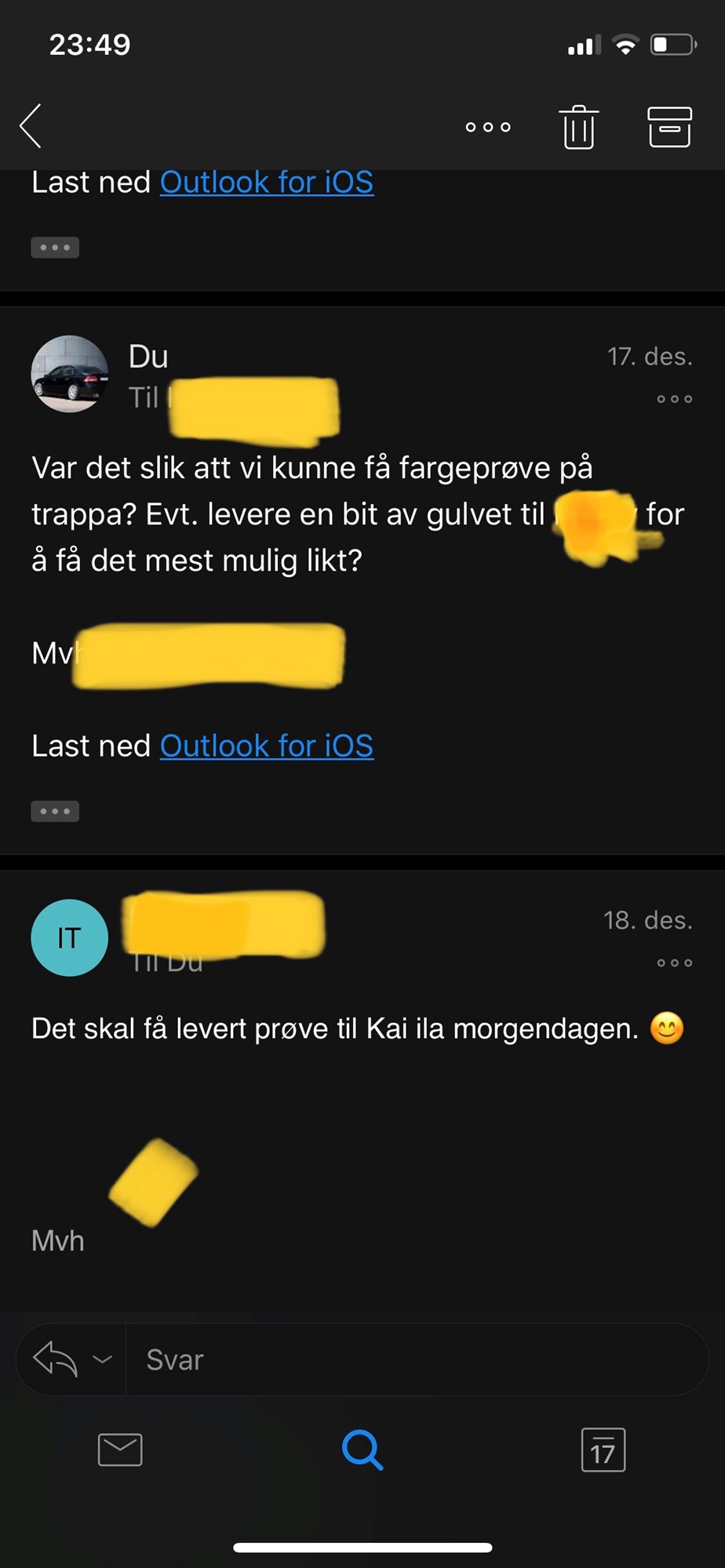 Feil farge trapp - ByggeBolig