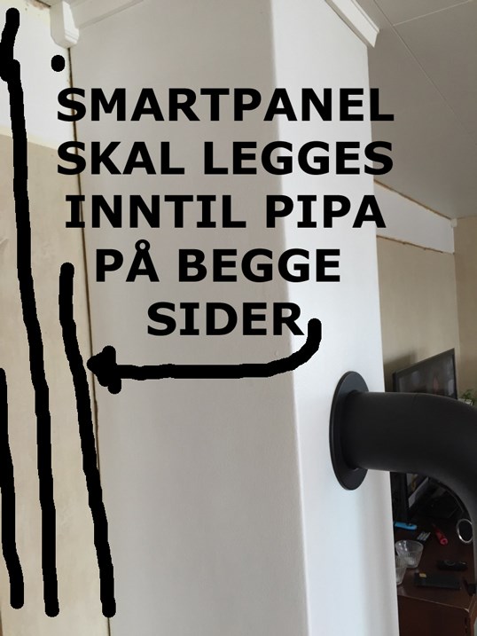 Legge smartpanel inntil pipe / legge strømledning inntil pipe? - ByggeBolig